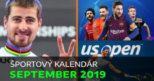 Športový kalendár - SEPTEMBER 2019: Športové podujatia | 7sport.sk